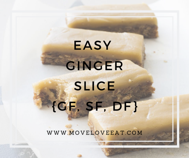 Easy Ginger Slice {GF, SF, DF} – Move Love Eat